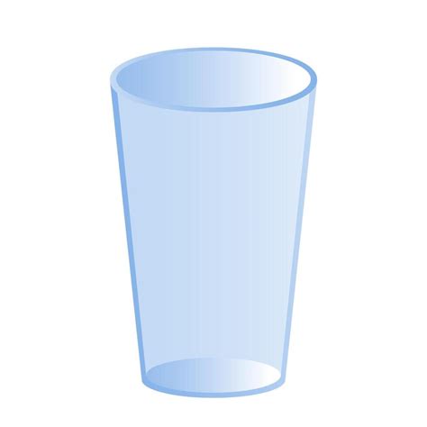 Empty Glass Cup Cartoon Illustration Image 55774485 Vector Art At Vecteezy