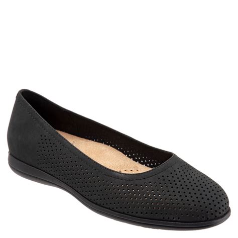 Trotters Trotters Darcey Womens Perfor Black Perforated 9n