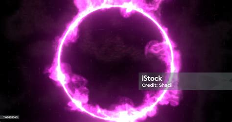 3d 렌더링 그림입니다 미래의 공상 과학fi 추상 빨간색과 파란색 네온 빛은 벽과 텍스트에 대 한 빈 공간을 가진 반사 콘크리트의 배경에 그림 네온 불빛의 연기와 스모그