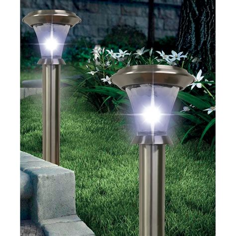 Cole And Bright Stainless Steel Post Light 2 Pack Bunnings Warehouse