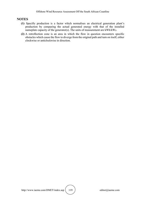 Offshore Wind Resource Assessment Off The South African Coastline Pdf