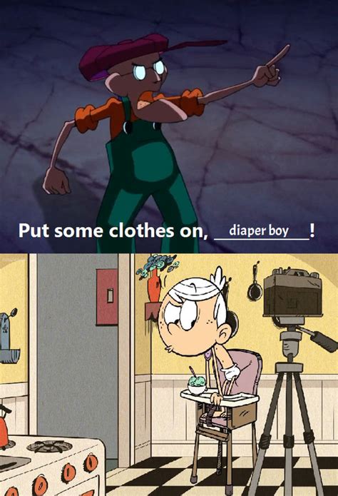 Eustace Sees Lincoln Wearing A Diaper By Prentis 65 On Deviantart