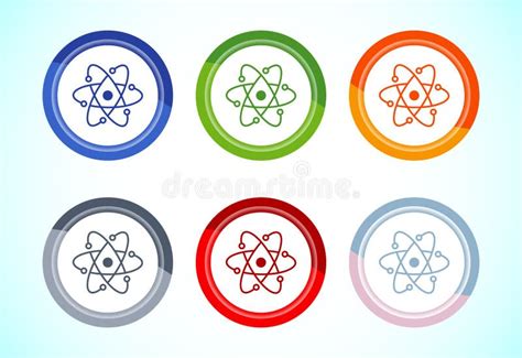 Data Science Icon Design Illustration Big Data Digital Tech Icon 6 Color Button Design Set