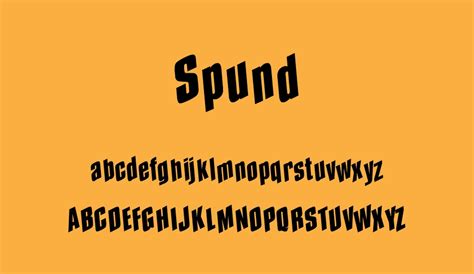 Spund Font Font Tr