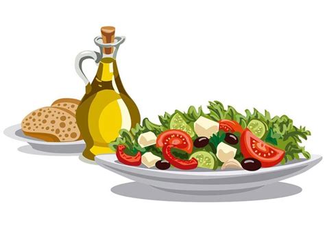 Premium Vector Fresh Greek Salad Vector