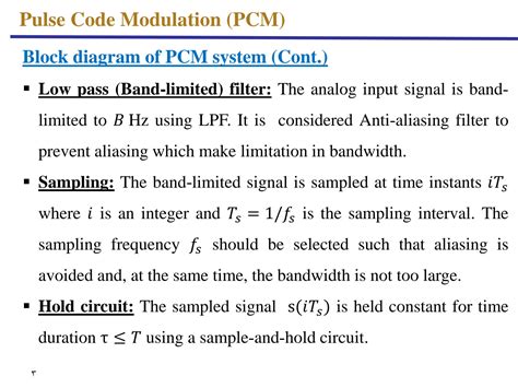 SOLUTION Lecture2 Pulse Code Modulation Pcm Studypool