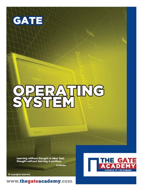 Gate Operating System Book Compress Ooppeerraattiinngg Ssyysstteemm F Foorr C Coommppuutteerr