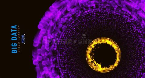 Abstract 3d Big Data Visualization Tangled Graphics Data Streams Infographics Threads Data