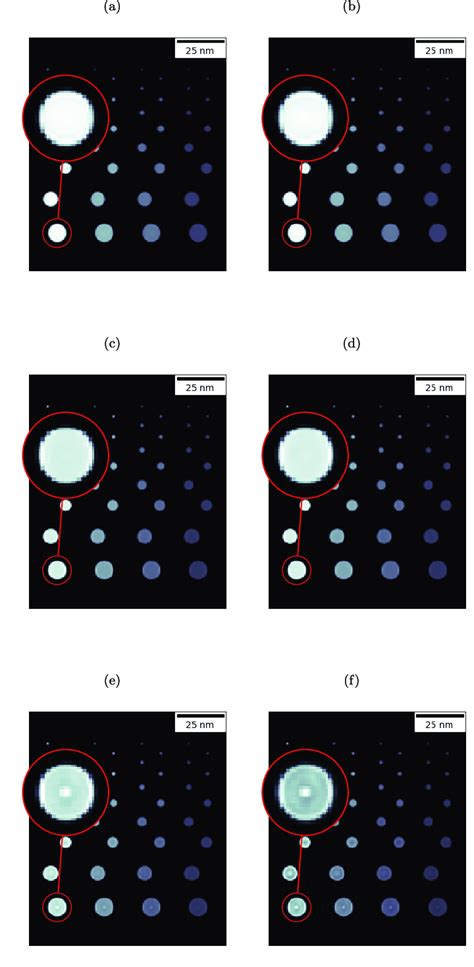 Slices Of Reconstructions From Simulated Noise Free Data A