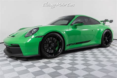 Used 2022 Porsche 911 Gt3 Python Green Carbon Fiber Roof New