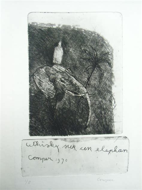 Wim Compier Whisky Sur Un Elephan Ets Droge Naald Van Wim Compier Verkocht Kunstveiling Nl