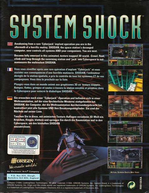 System Shock Cover Or Packaging Material Mobygames