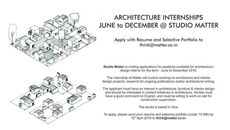 Architecture Internships Thinkmatter