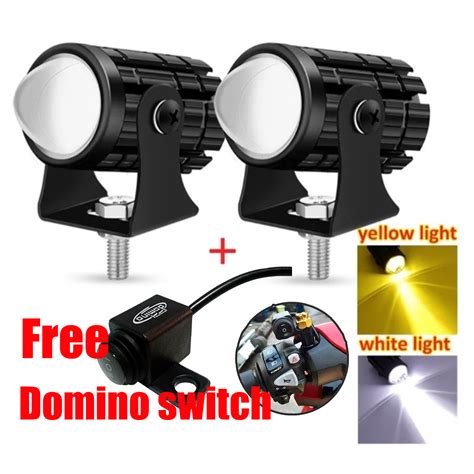 3 Dual Color Led Light Bar 140w Super Bright Spot Mini Driving Light Spotlight White Yellow