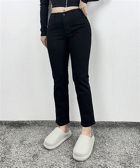 44~99 착용 가능 데님 팬츠🧡 빅사이즈 블랙 팬츠 청바지 하비커버 긴바지 일자핏 개강룩 새학기룩 포시즌 데일리룩 일자바지 일자팬츠 일자청바지 122 에이블리