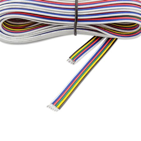 25m 6pin Rgbww Kabel Voor Rgbww Led Strip Vicedeal