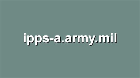 Ipps A Army Mil