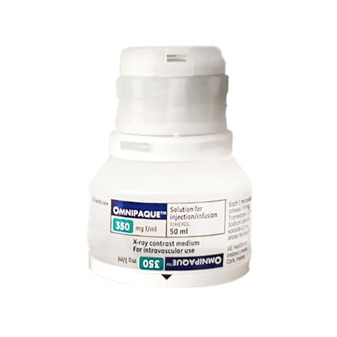 Ge Omnipaque 350 50ml Vial 10 Bx Y540 Spectrumxray