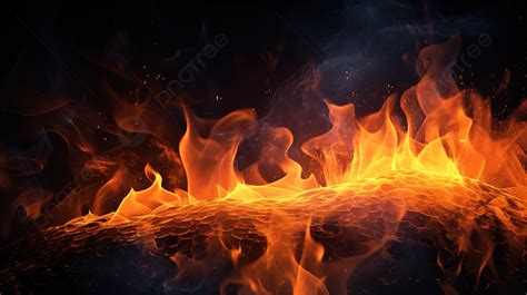 불타는 불꽃은 검정색 배경에 표시됩니다 화재 배경 그림 불 파워포인트 불 배경 일러스트 및 사진 무료 다운로드 Pngtree