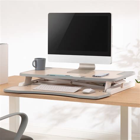 루나랩 높이조절 스탠딩 컴퓨터 스탠드 책상 테이블 거치형 높낮이조절 수동 우드 Luna Lab