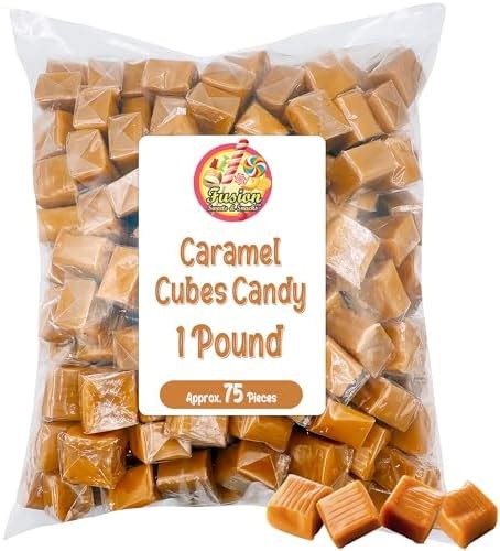Caramel Cubes Candy Individually Wrapped 1 Pound Bulk