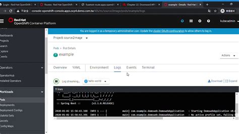 Ocp4 Console Deploy Image Youtube