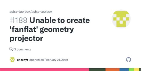 Unable To Create Fanflat Geometry Projector · Issue 188 · Astra Toolboxastra Toolbox · Github