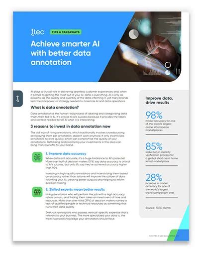 Achieve Smarter Ai With Better Data Annotation Ttec Emea
