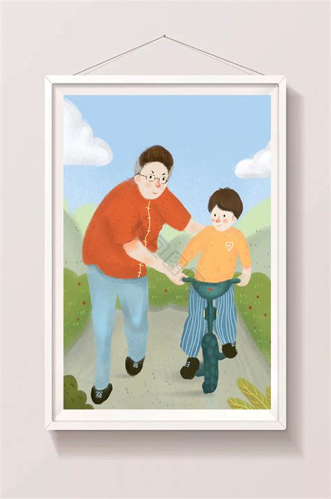 爸爸教儿子骑车图片 爸爸教儿子骑车素材免费下载 包图网