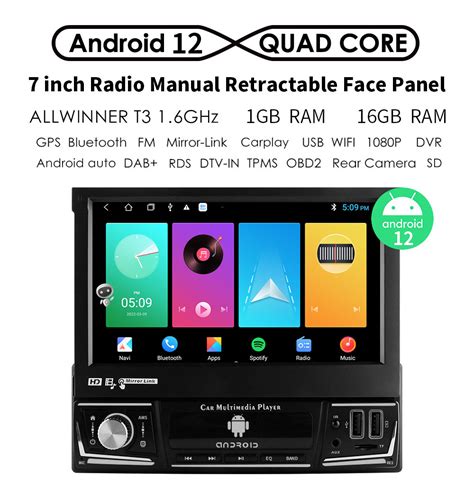 Dual Usb7 Inch Single Spindle Telescopic Screen Androgen Locomotive