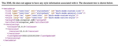 maven metadata xml returning different versions in different environments · issue 6 · singular