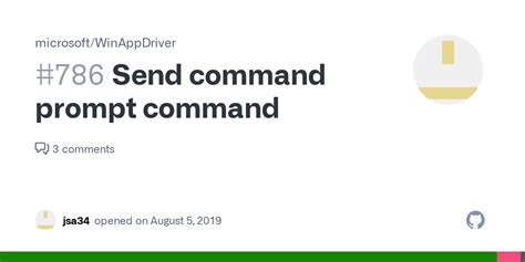 send command prompt command · issue 786 · microsoft winappdriver · github