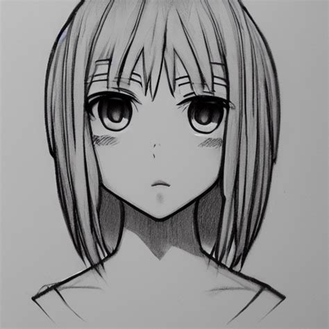 Anime Drawings In Pencil Girl