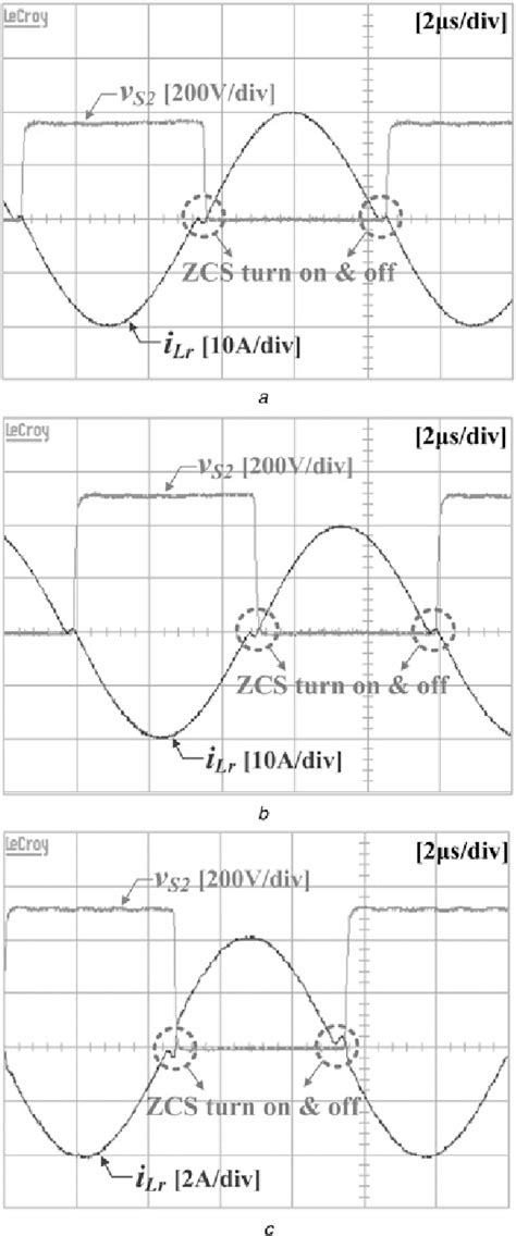 Experimental Waveforms Showing The Switch Voltage And Current Waveforms Download Scientific