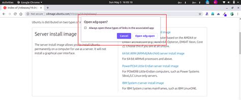 Any File Download In Chrome Keeps Popping Up Open Xdg Open Ask Ubuntu