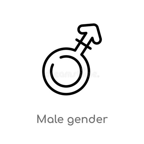 Black Monohrome Sex Icon Illustration Male And Female Sex Symbol Woven And Isolated In Light