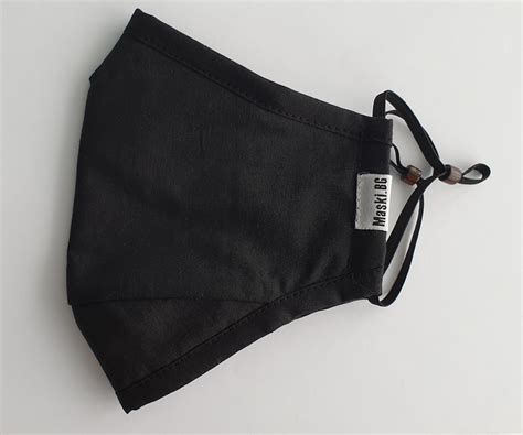 Висококачествена текстилна маска ЗА ВЪЗРАСТНИ за многократна употреба с 1 филтър от акт