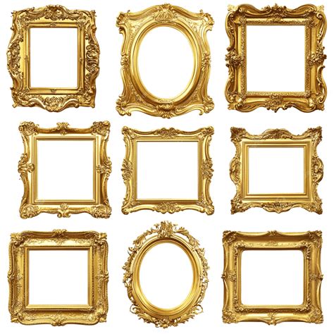 골든 빈티지 프레임 세트 빈티지 프레임 황금 빈티지 프레임 골든 빈티지 프레임 세트 Png 일러스트 및 이미지 에 대한 무료 다운로드 Pngtree