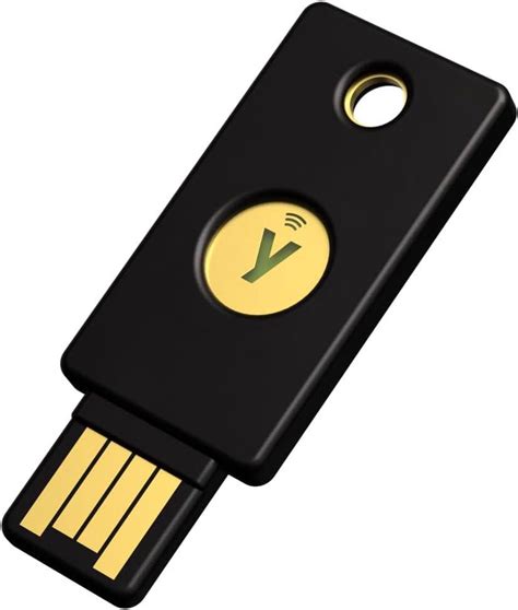 Security Key Nfc Black Two Factor Authentication 2fa Security Key Connect Via Usb A Or