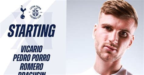 토트넘 루턴 타운전 선발 명단 공개…손흥민 리그 15호골 도전