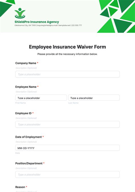 Free Waiver Form Template To Edit Online