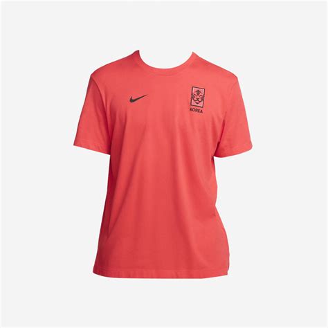 나이키 대한민국 에센셜 축구 티셔츠 글로벌 레드 Nike Kream
