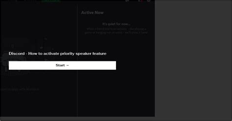 Discord How To Activate Priority Speaker Feature
