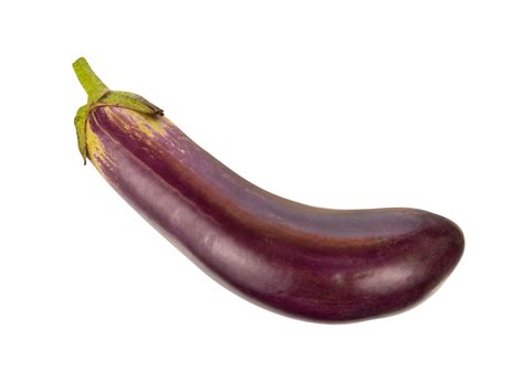 Single Eggplant Isolated For Vegan Design Element 22453239 Png