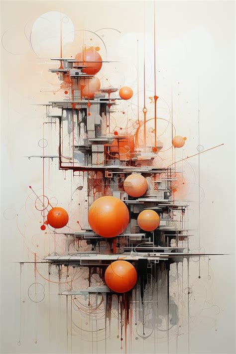 Geometric Shapes Abstract Art Vibrant Colors Precise Compositions Stock Image Image Of