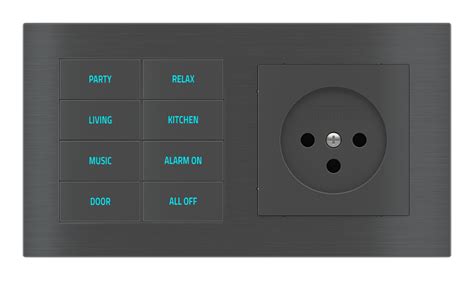 8 Fold Pushbutton With Backlit Textsymbols Proximity Sensor And