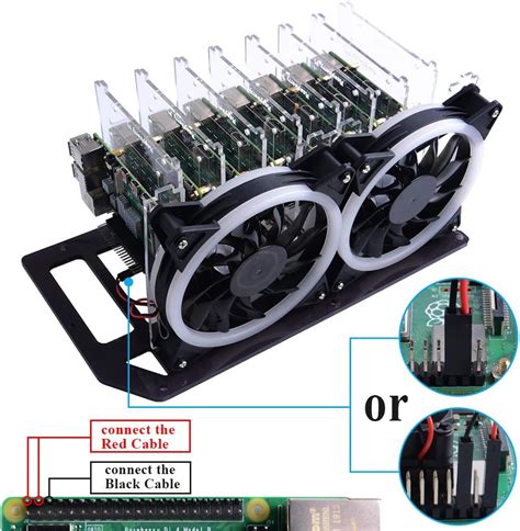 Geeekpi Raspberry Pi Cluster Case Raspberry Pi Rack Case Stackable