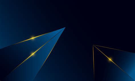 추상적인 파란색 다각형 삼각형은 조명 효과 고급 스타일로 패턴 배경을 형성합니다 0명에 대한 스톡 벡터 아트 및 기타 이미지 0명 2차 도형 3차원 형태 Istock