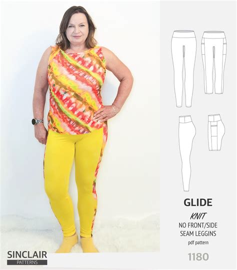 Glide No Front Seam No Side Seam Leggings Pdf Sinclair Patterns