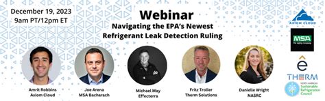 Webinar Recap Navigating The Epas Newest Refrigerant Leak Detection Ruling — Axiom Cloud